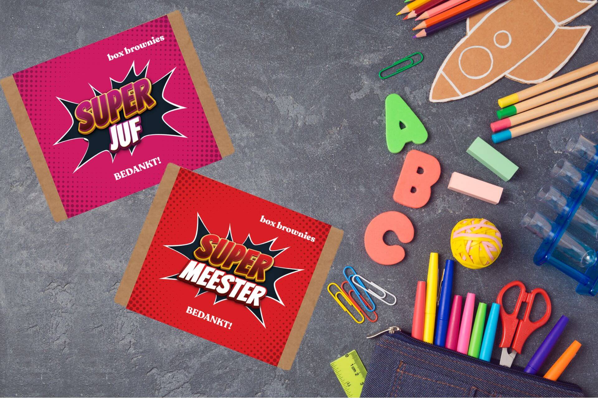 De lekkerste ‘bedankt brownies’ voor juf en meester! - Box Brownies